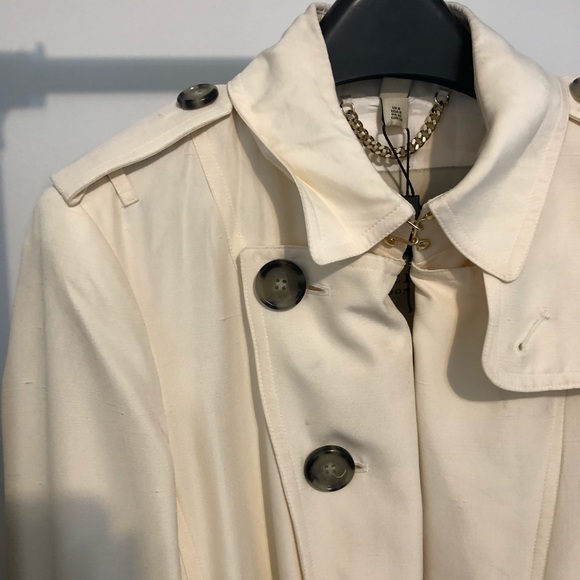 Burberry | Jackets & Coats | Burberry Ivory Trench Coat | Poshmark
